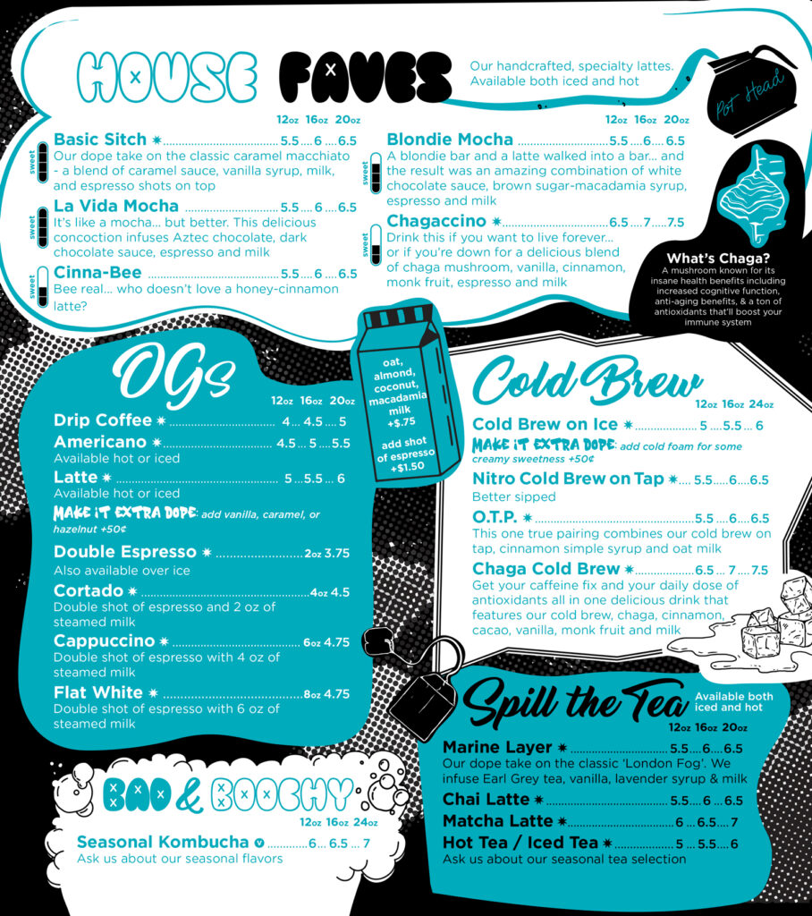 Menu - Spill The Beans