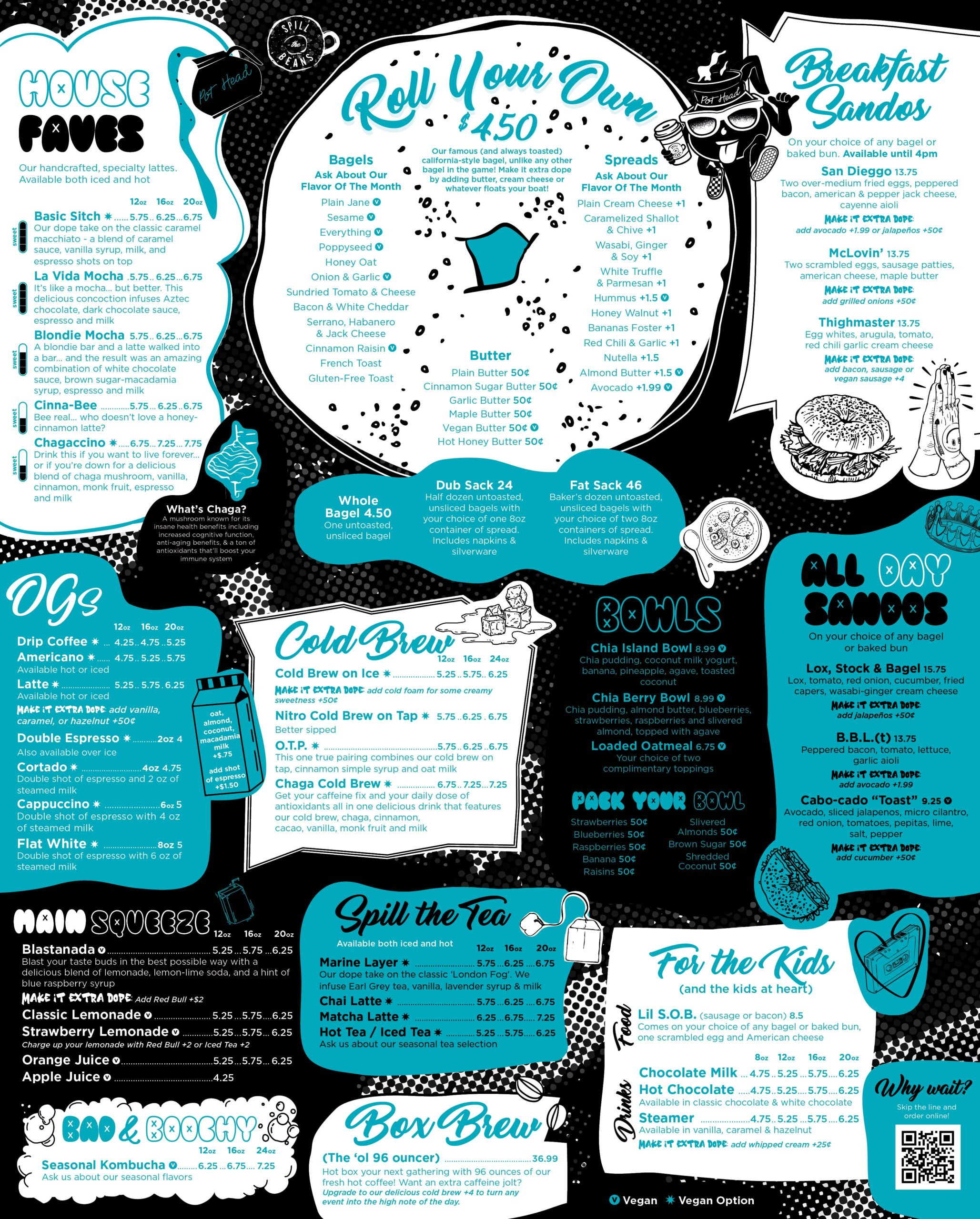 Menu - Spill The Beans