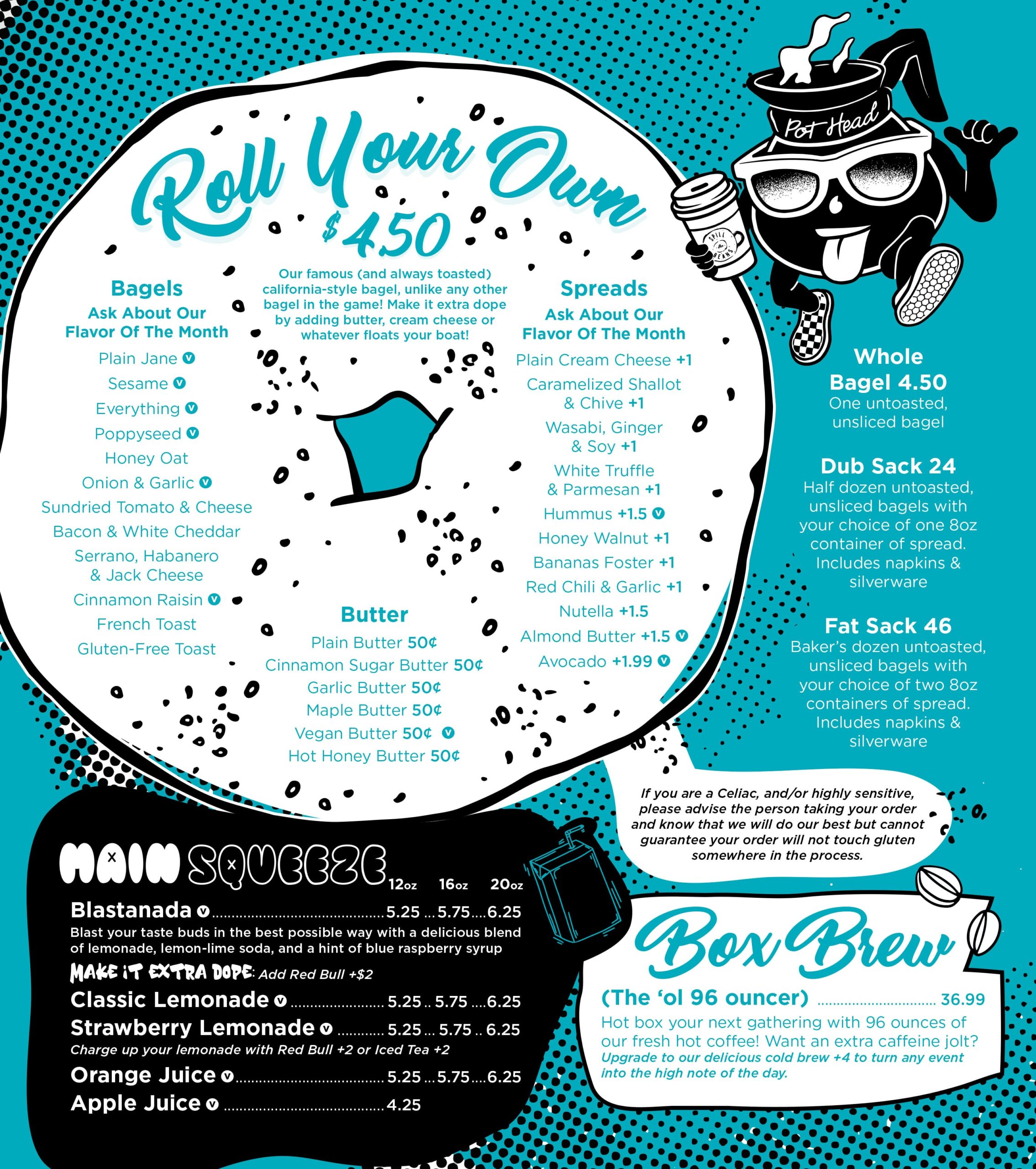 Menu - Spill The Beans