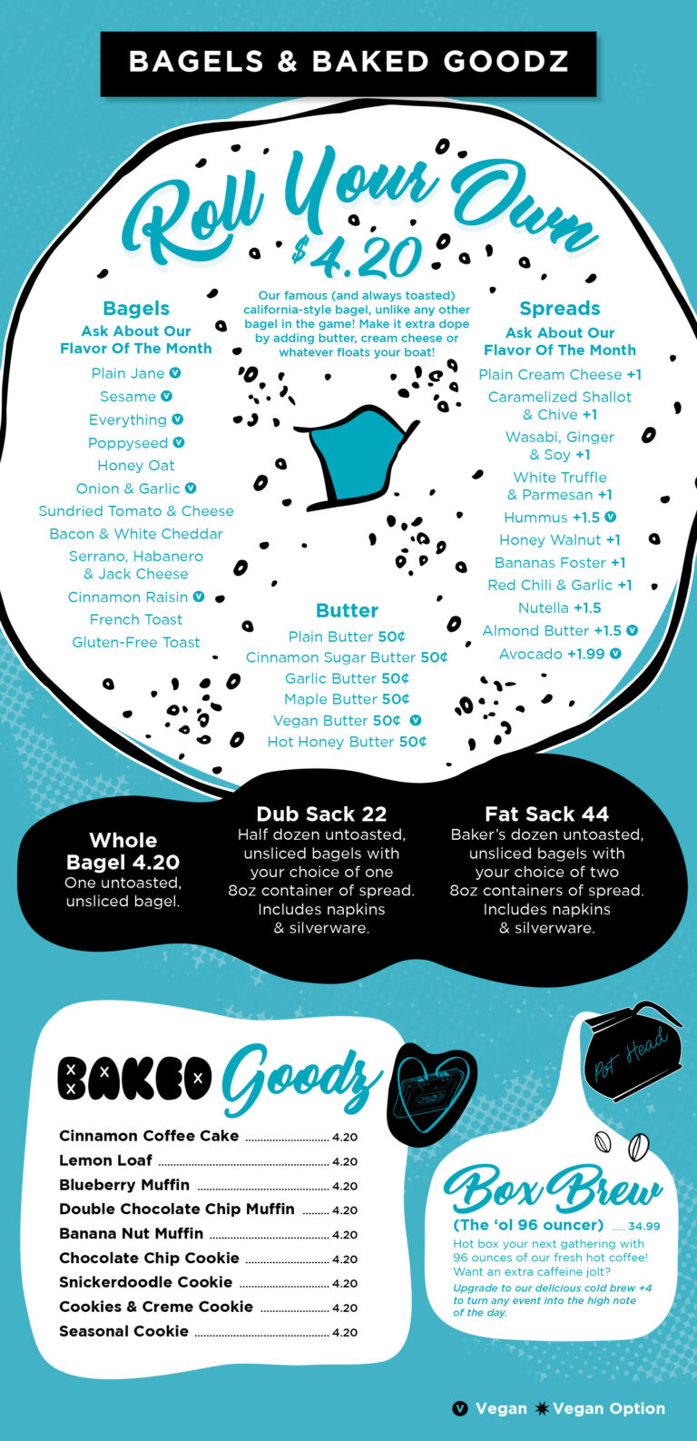 Menu - Spill The Beans